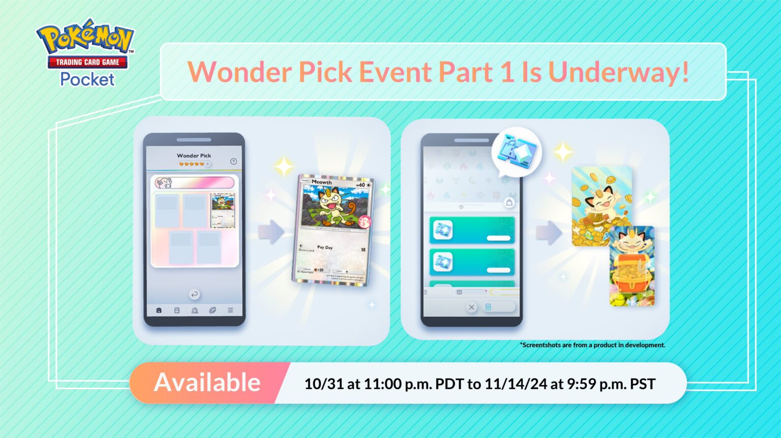 Wonder Pick Event Part 1 (Chansey + Meowth) - Pokémon TCG Pocket Events