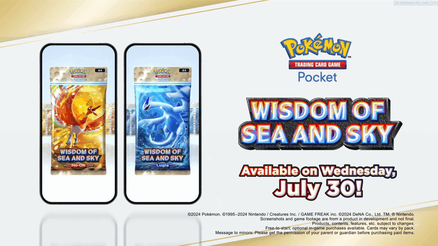 Wisdom of Sea and Sky A4 Expansion Card List & Booster Details - Pokémon TCG Pocket Expansions